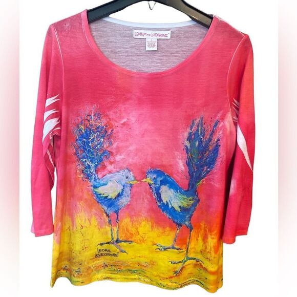 leoma lovegrove | Tops | Leoma Lovegrove Szm Bright Fuschia Pink Two ...